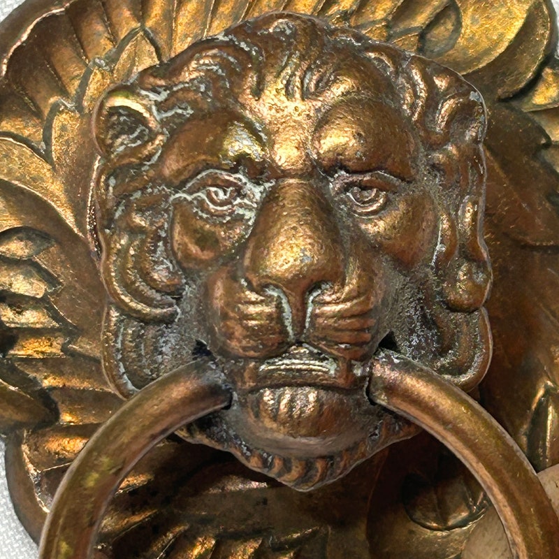Lion Knocker Drawer Pull - Etsy