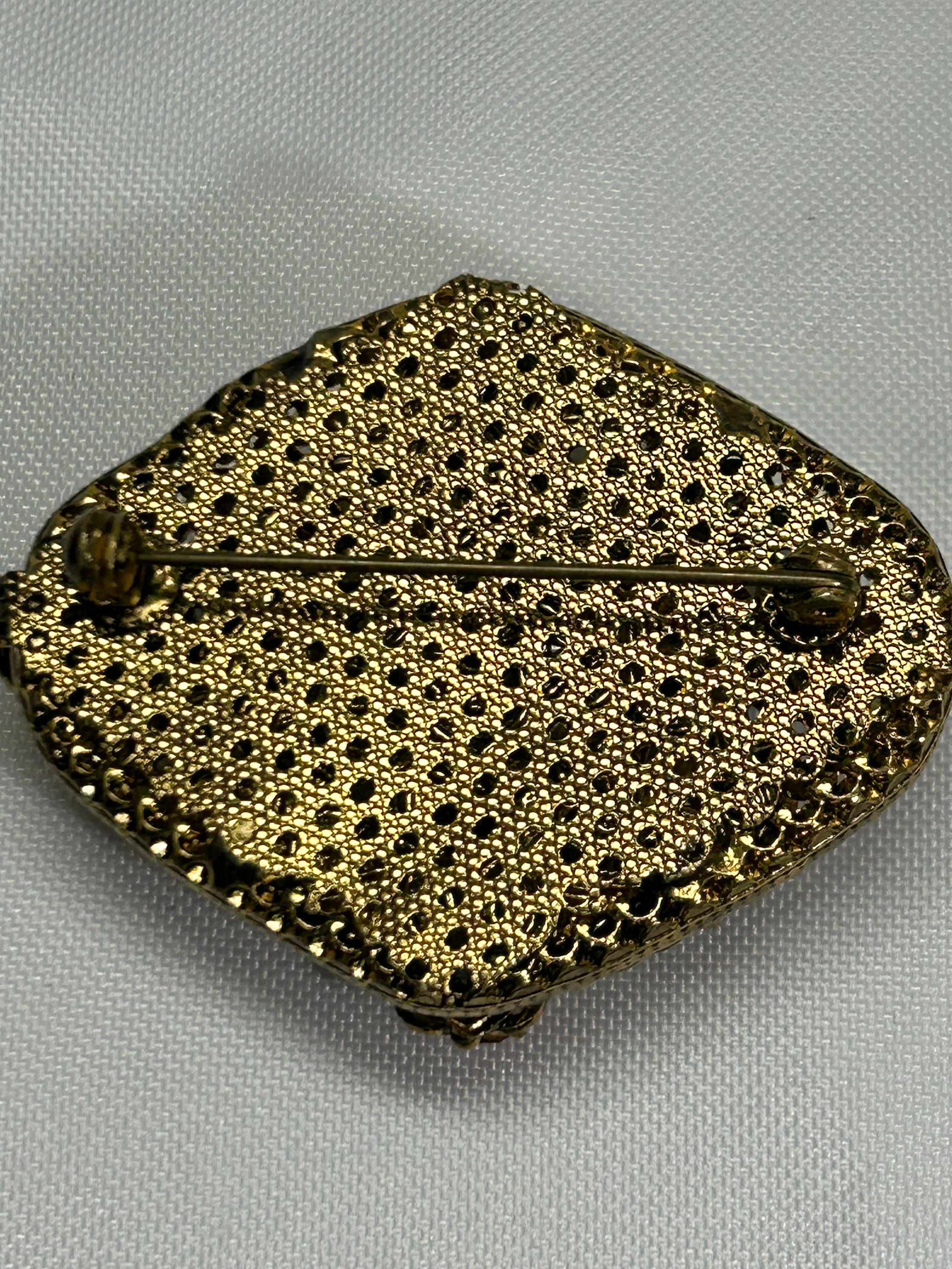 Max Neiger Czech Red Rhinestone Filigree Women’s Brooch Vintage - Etsy