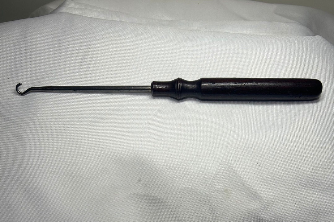Antique Turned Wooden Handled Button Hook - Etsy