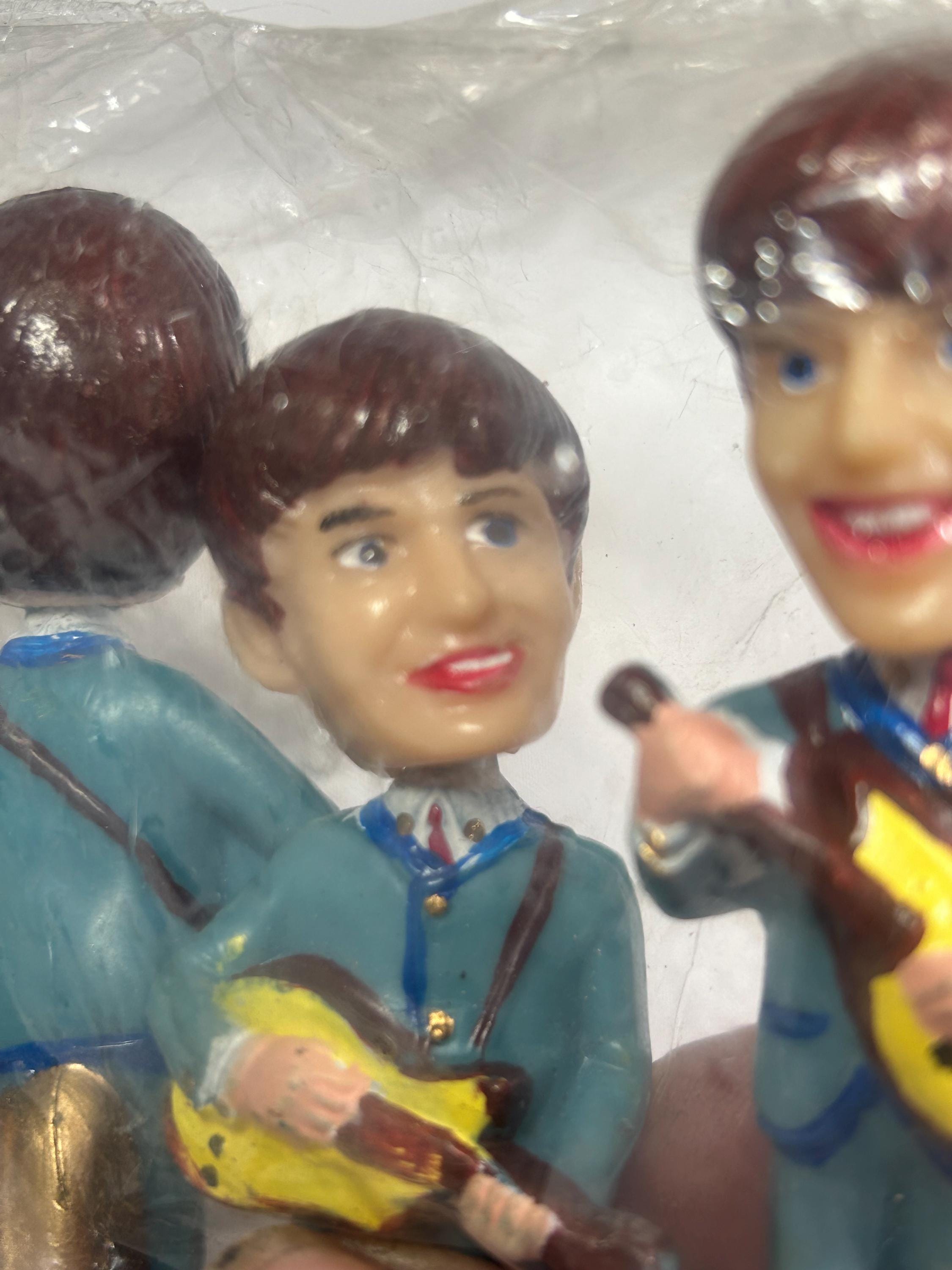Rare Beatles Bobble Head Cake Toppers 1960s Original Packaging Never ...