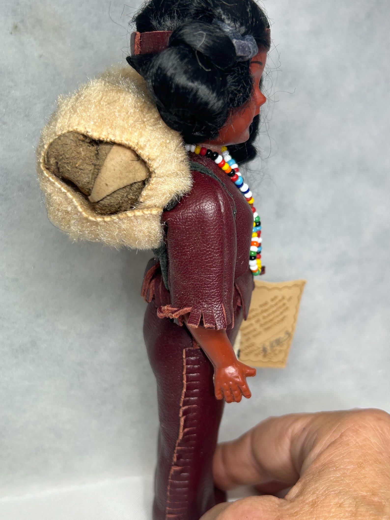 Carlson Dolls Native American Hard Plastic Doll With Original Tag #B ...