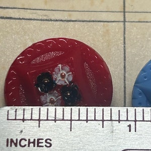 Vintage Original Czech Glass Sampler Button Card With 30 Buttons ...