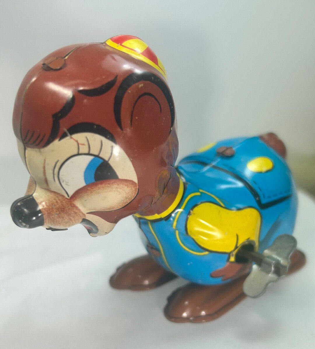 Vintage Linemar Japanese Lithographed Hopping Bear Tin Toy - Etsy
