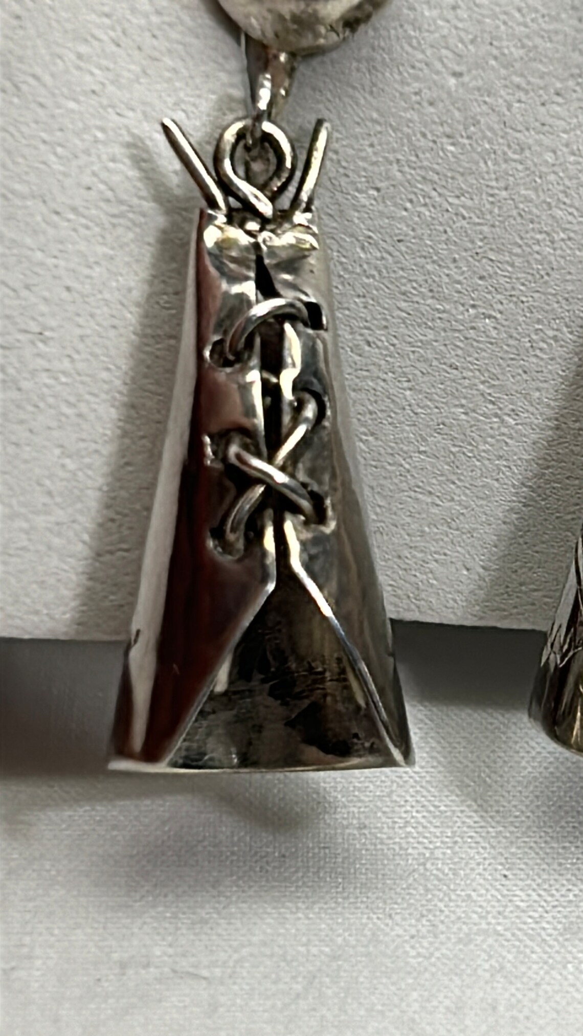 Vintage Sterling Silver Native American Design Teepee/tipi Clip on ...