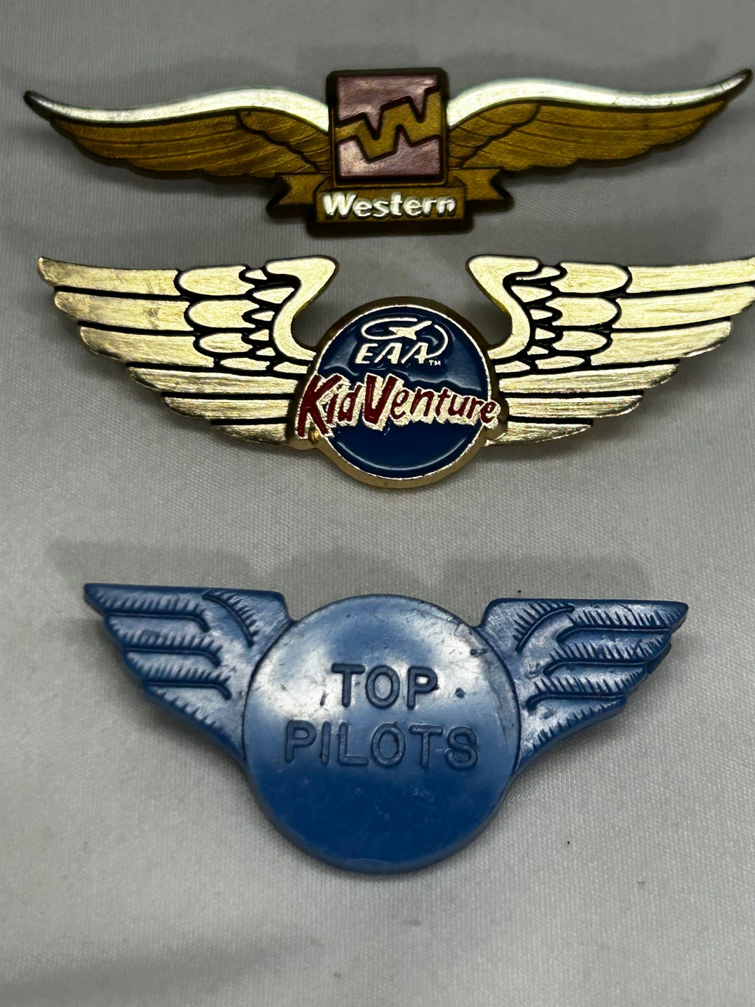 3 Vintage Plastic Airlines Kiddie Wings - Etsy