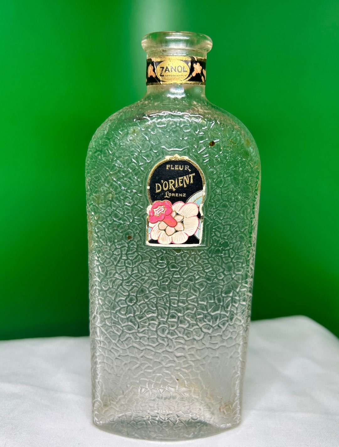 Rare Antique Zanol Fleur D’orient by Lorenz Perfume Bottle No Stopper ...