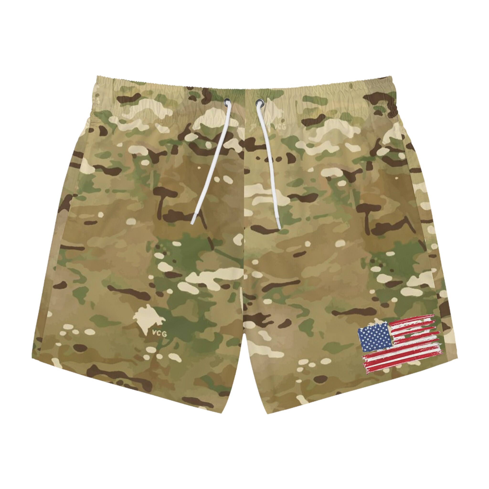 MULTICAM AMERICAN FLAG Swim Trunks - Etsy
