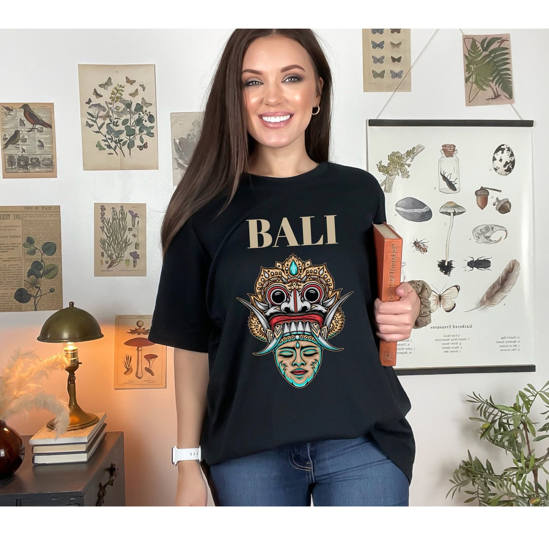 Balinese Mask T-shirt, Bali Vacation Shirt, I Love Bali T Shirt, Bali ...