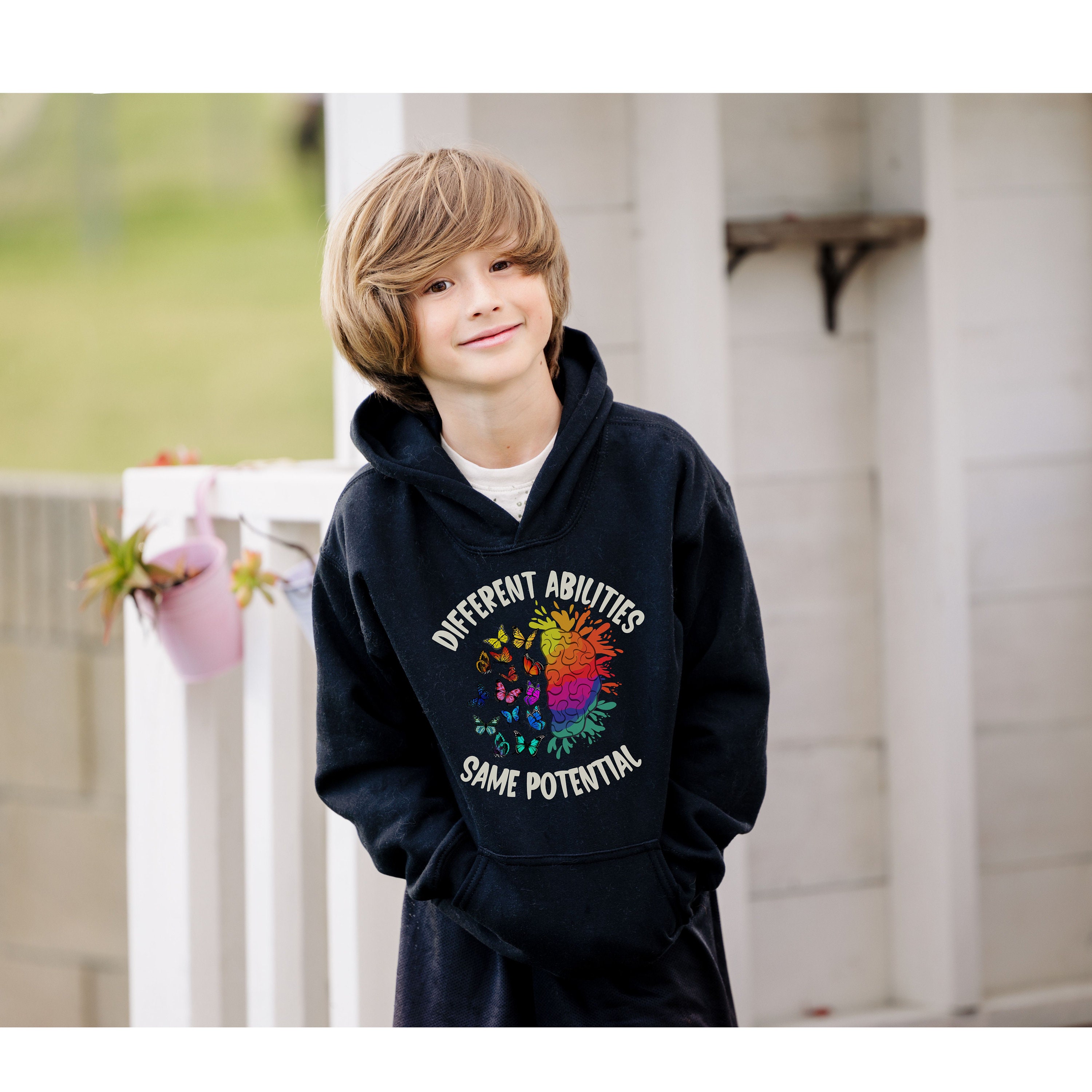 Different Abilities Same Potential Kids Hoodie, Special Education Sweat ...