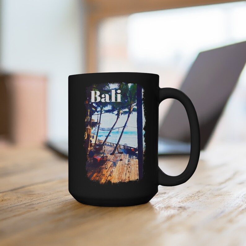 Bali Indonesia Coffee Mug, Bali Beach Mug, Bali Vacation Coffee Mug ...