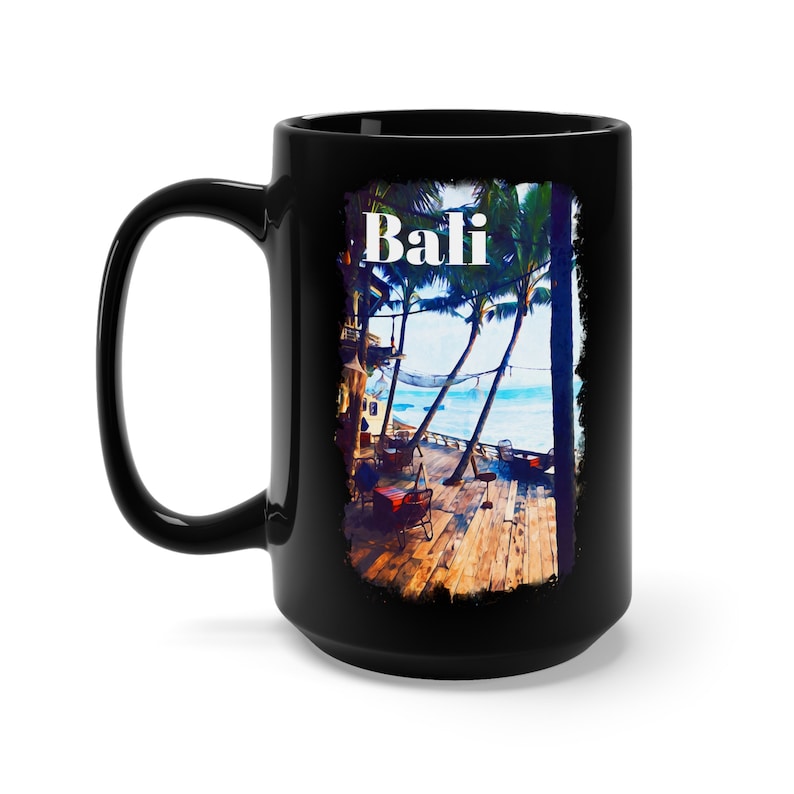 Bali Indonesia Coffee Mug, Bali Beach Mug, Bali Vacation Coffee Mug ...