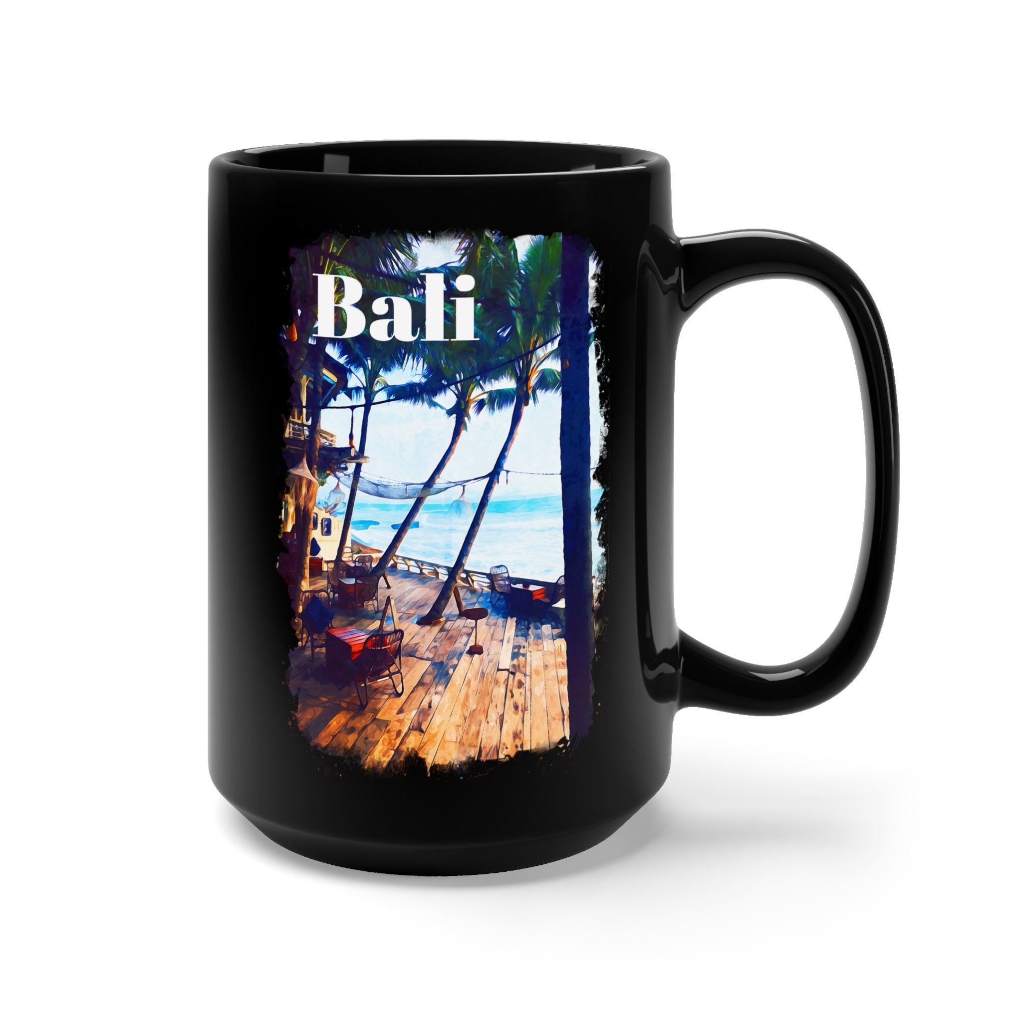Bali Indonesia Coffee Mug, Bali Beach Mug, Bali Vacation Coffee Mug ...