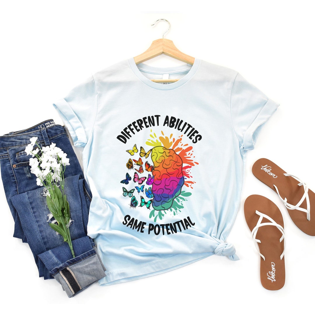 Different Abilities Same Potential Shirt, Special Education Teacher T ...