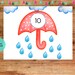 Umbrella Counting Montessori Math Printable Activity, Numbers 1-10 ...