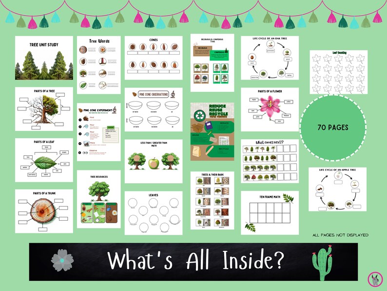 Tree Unit Study Nature Study Life Cycle of Tree Homeschool Printable ...