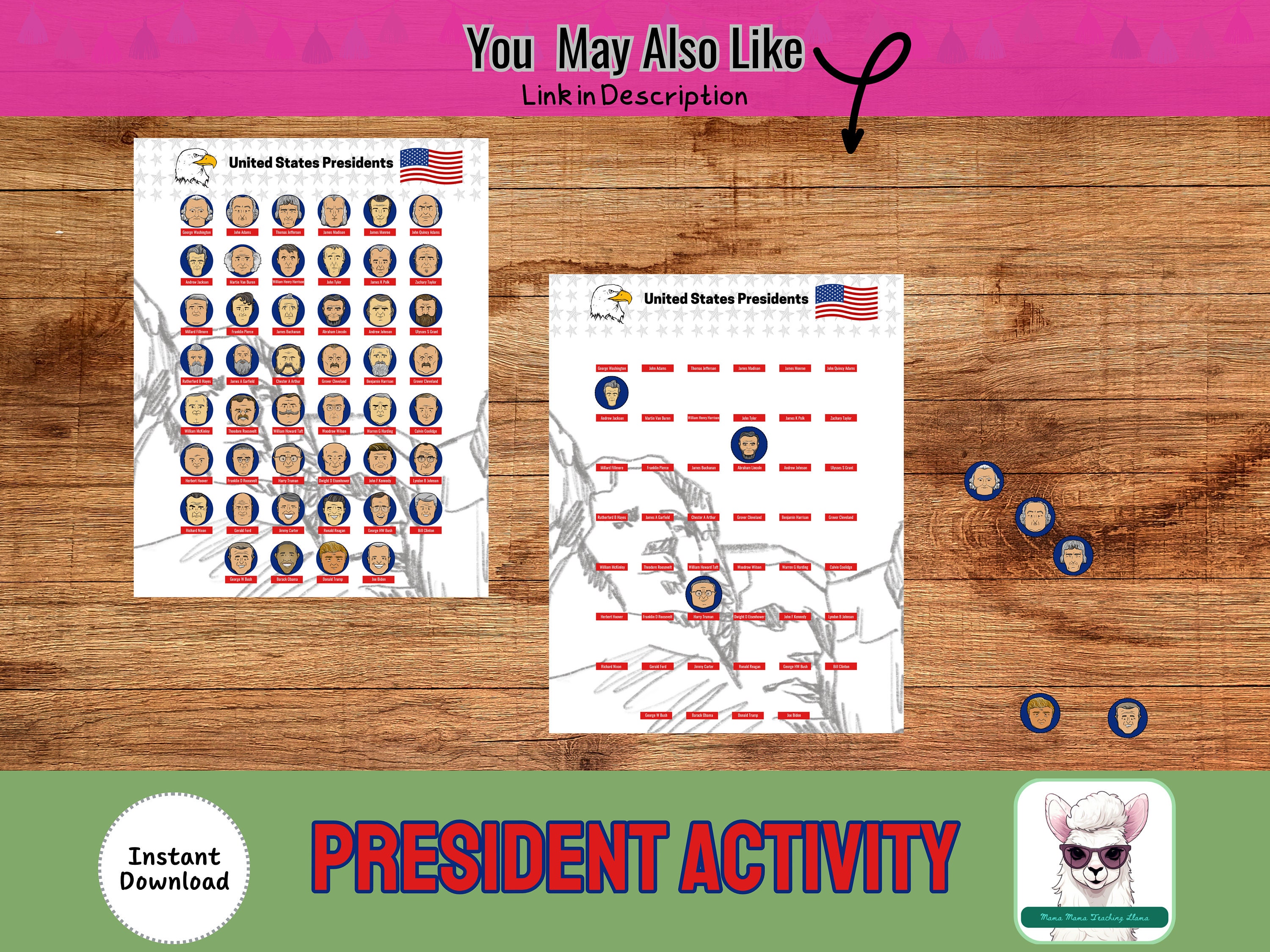 United States Presidents Coloring Pages, Printable President Worksheets ...