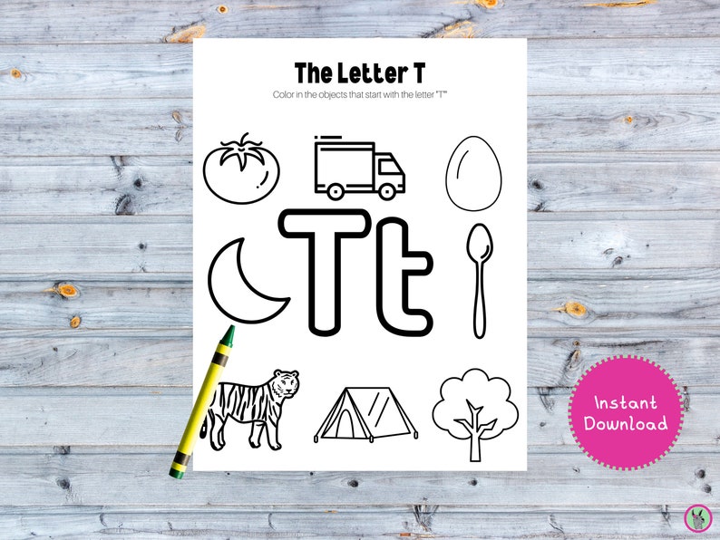 Beginning Letter Sounds Coloring Pages Alphabet Worksheet - Etsy