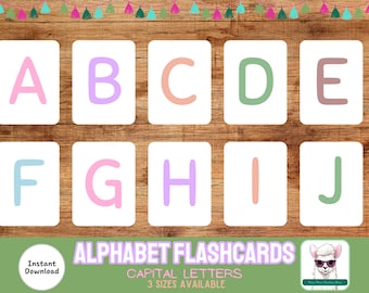 Alphabet Printable Flashcards for Kids, Alphabet Activities, Digital ...