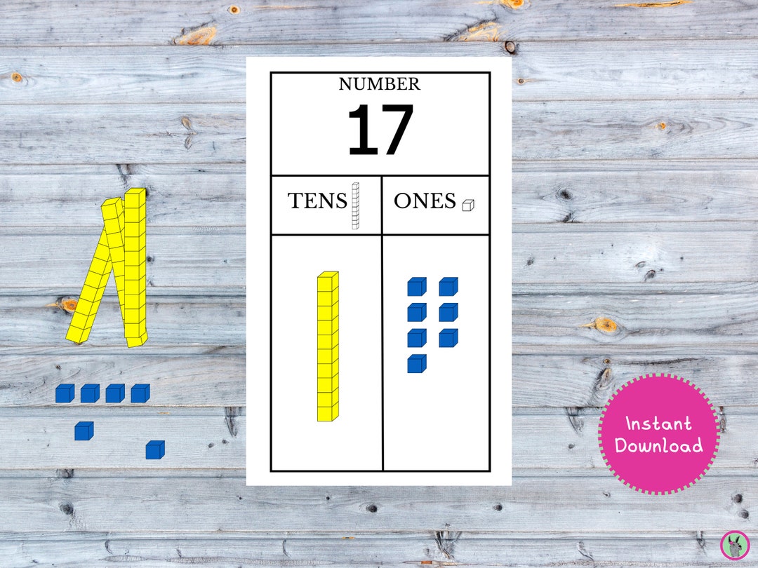Place Value Math Worksheets, Number Sense Learning Activity, Homeschool ...