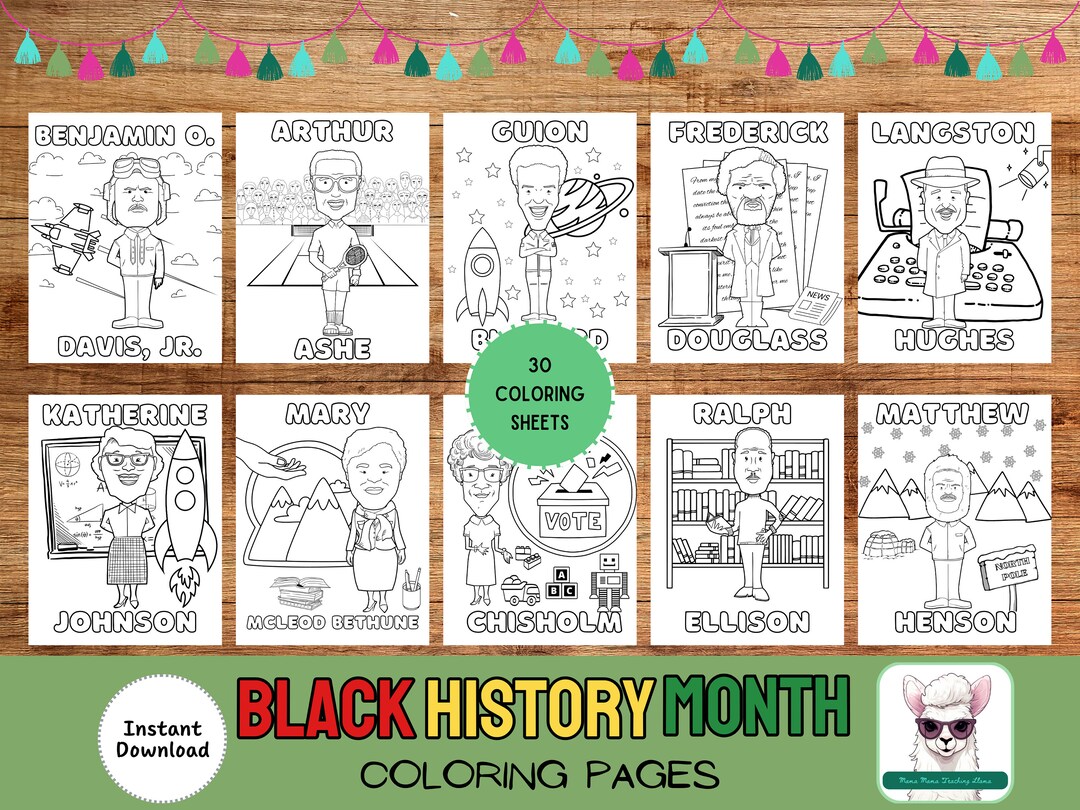 Black History Month Coloring Pages, African American Coloring Pages ...