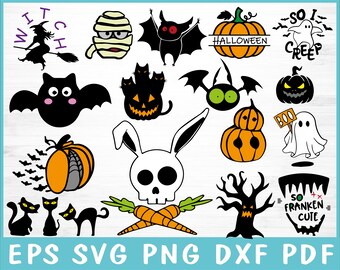 Cute Ghost Witch Halloween Svg Boo Svg Spooky Svg Ghost - Etsy