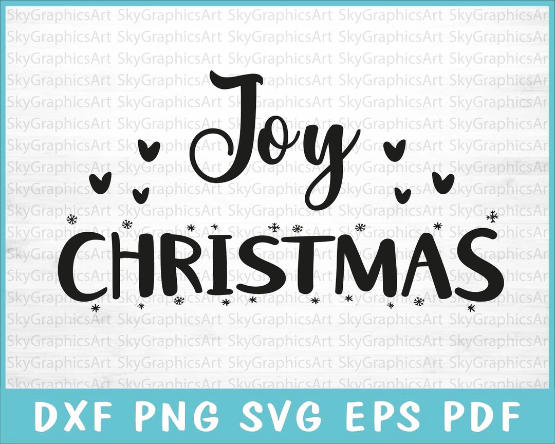 Joy Christmas SVG Cut File for Cricut Christmas Joy Svg - Etsy