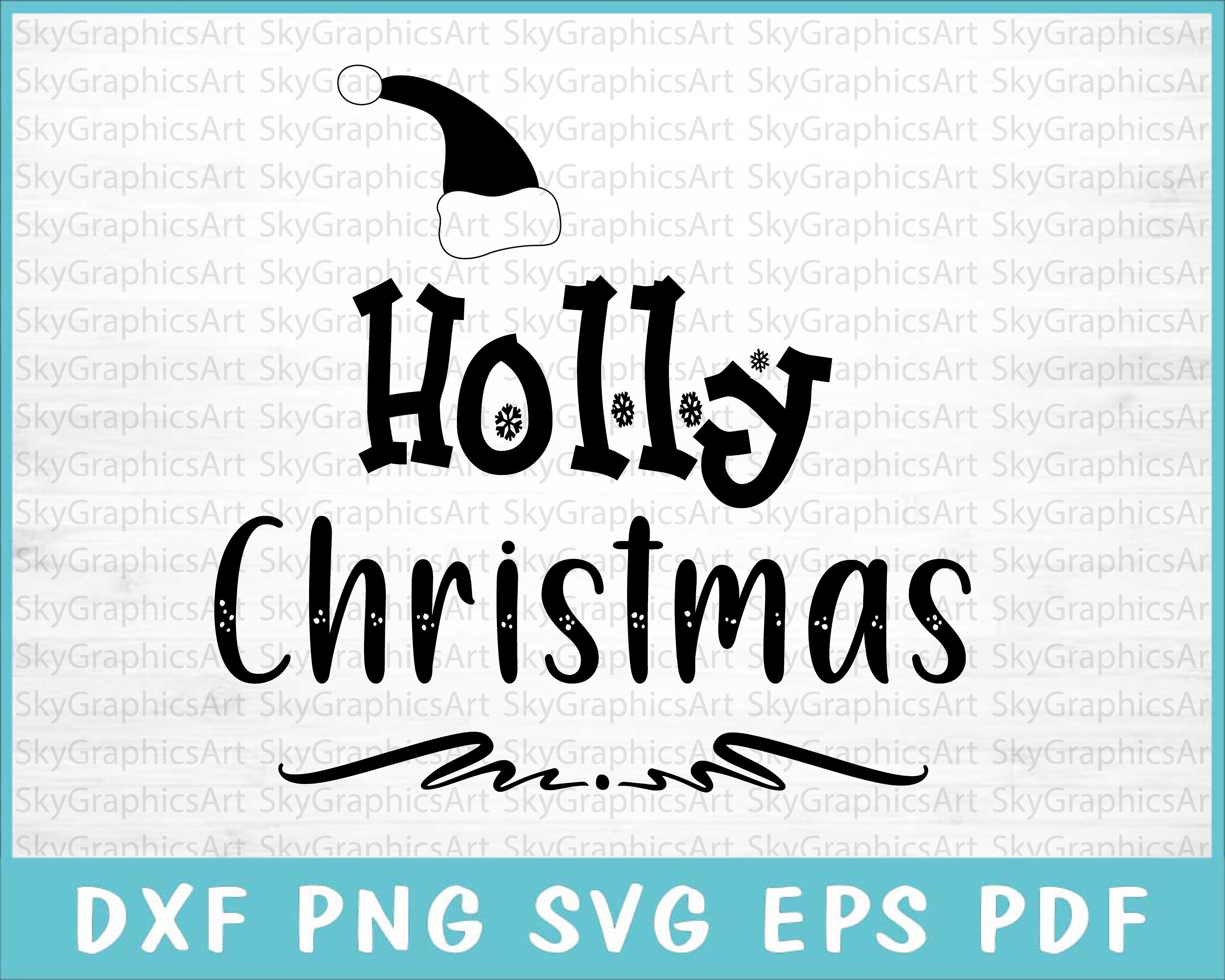Holly Christmas SVG Cut File for Cricut Festive Holly SVG - Etsy