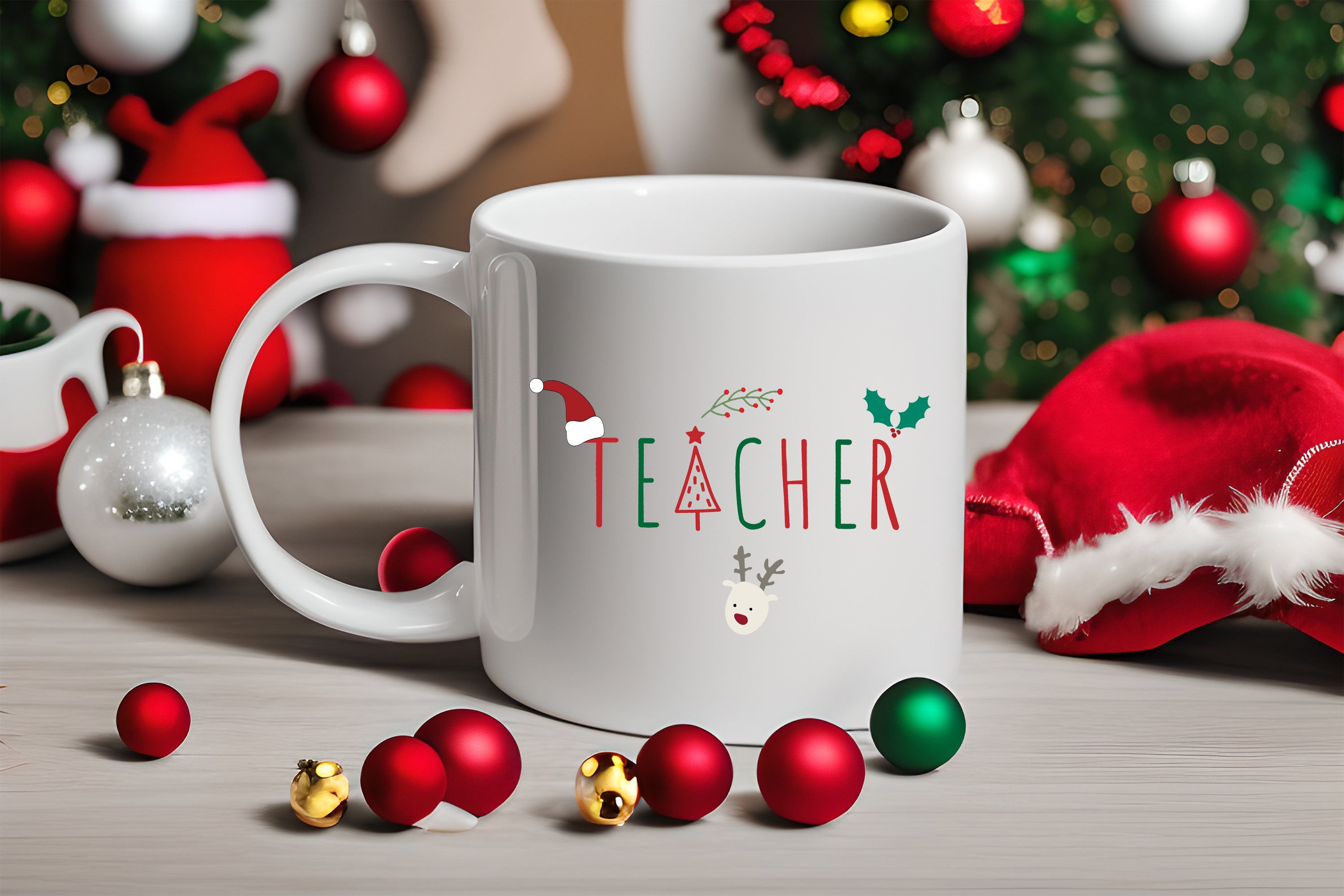 Teacher Christmas, Svg Files for Cricut, Christmas Shirt SVG, Christmas ...