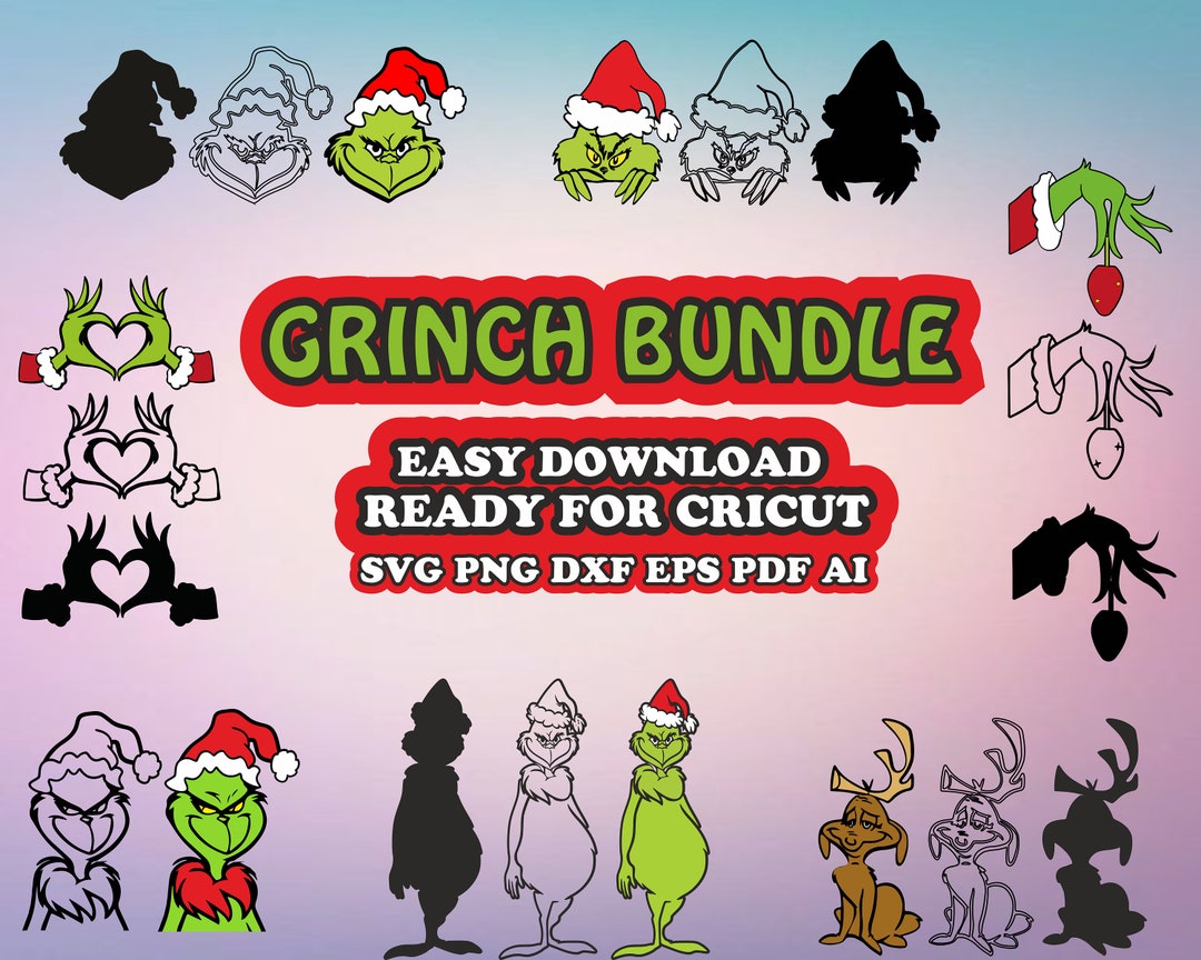 Grinch Face Svg Png Bundle, Cricut, Christmas Svg, My Day Grinch Svg ...