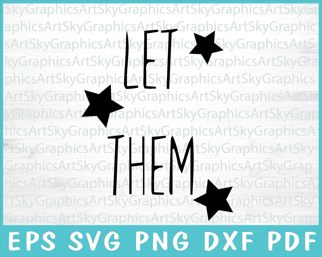 Let Them Svg Heart Svg Inspirational Svg Png Mental Health - Etsy