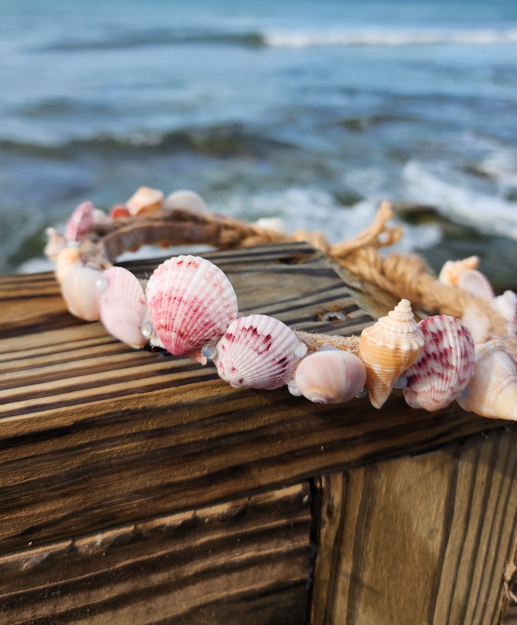 One of a Kind Seashell Mermaid Crown. Adjustable Shell Headband for ...