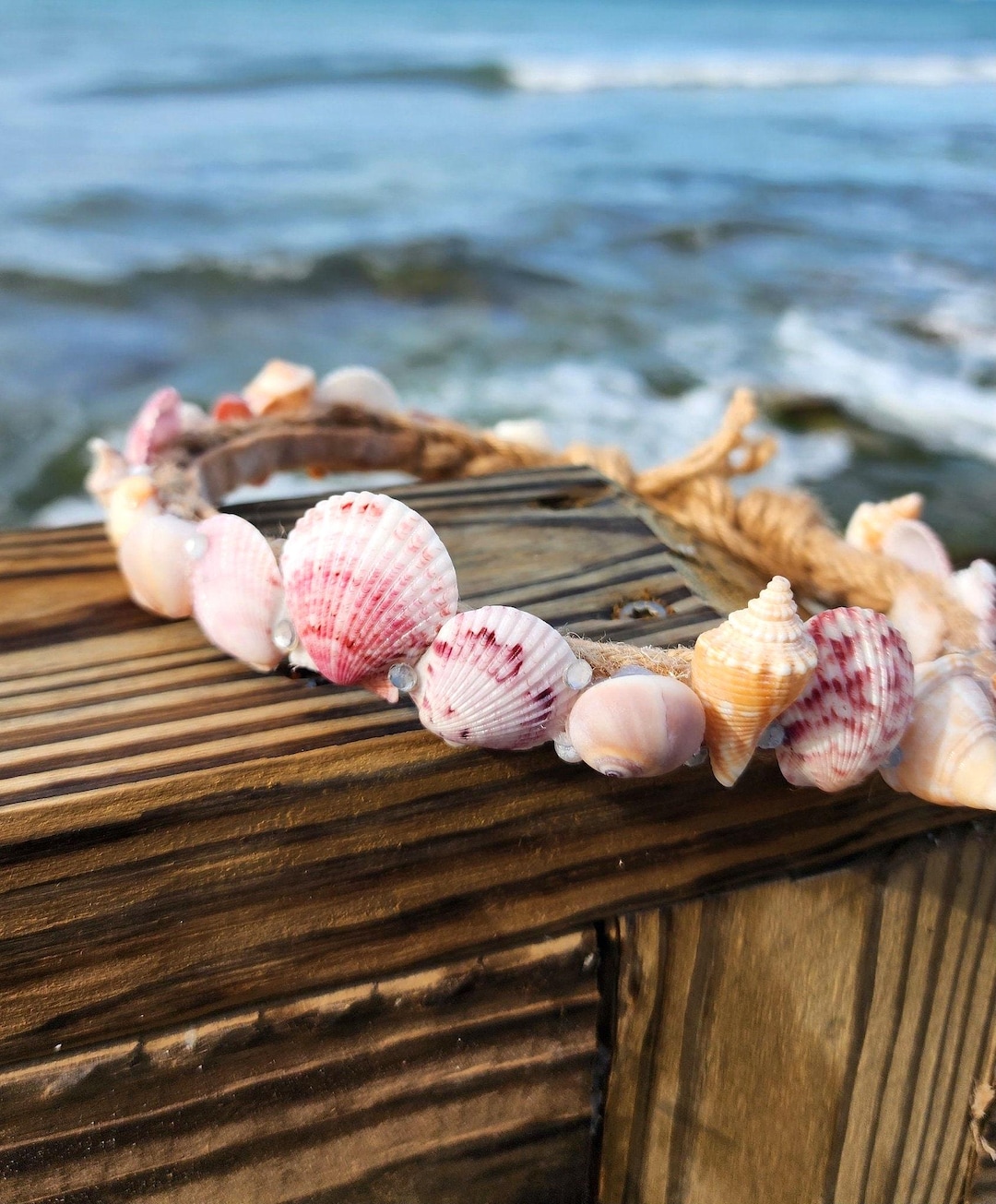 DIY Seashell Crown Kit: Adjustable Hemp Headband Craft - Etsy