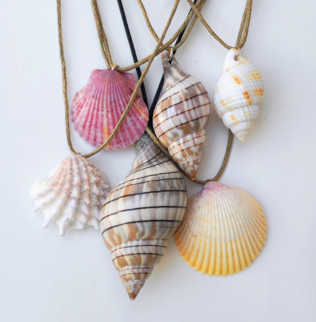 Girl's Seashell Charm Necklace. Choker Necklace Adjustable up to 18 ...