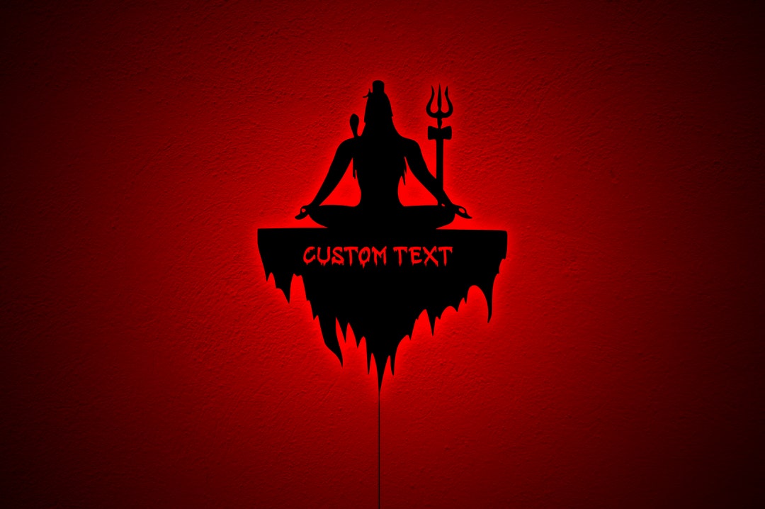 Personalized Devil Wall Art With Led Light Halloween Home - Etsy