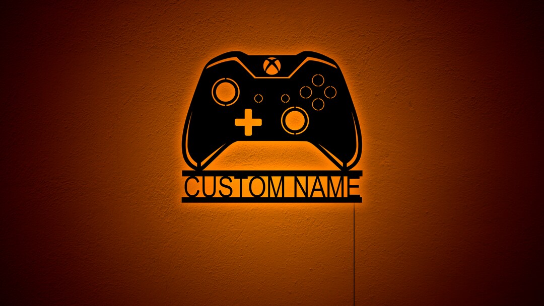 Personalized Gamer Tag Led Sign Custom Gaming Room Wall - Etsy