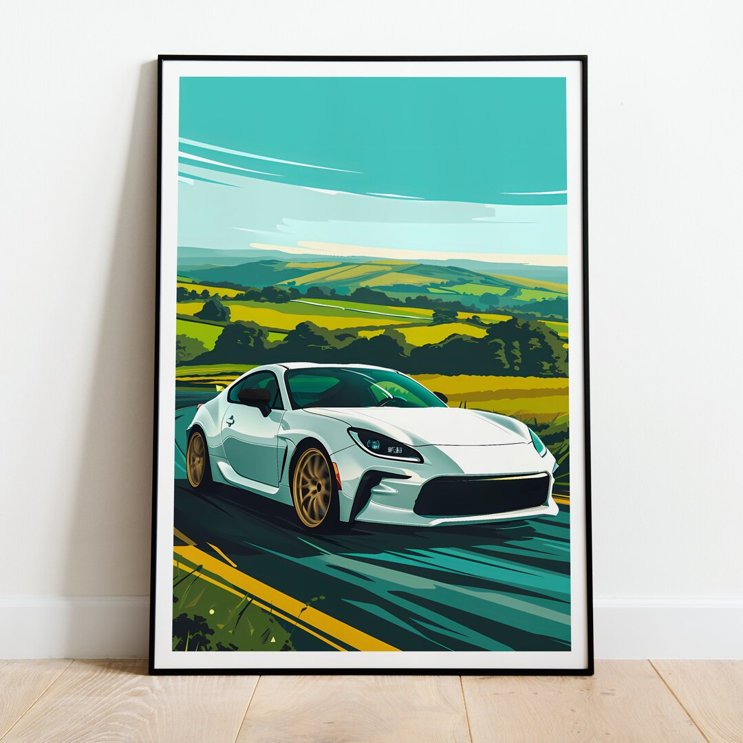 Toyota GR86 Poster Toyota GR86 Car Print Toyota Car Gift Father's Day ...