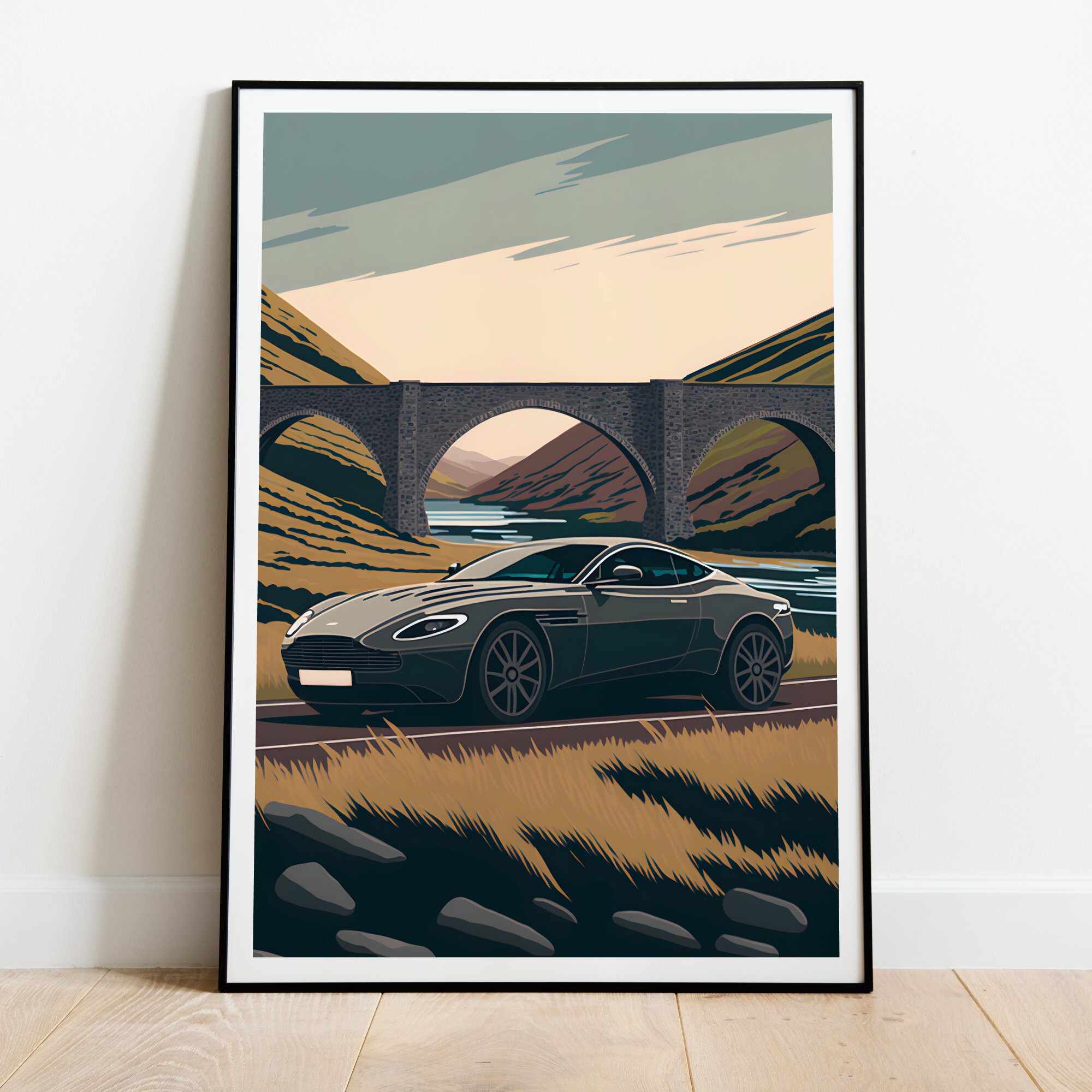 Aston Martin Poster Vintage Style Aston Martin Print - Etsy