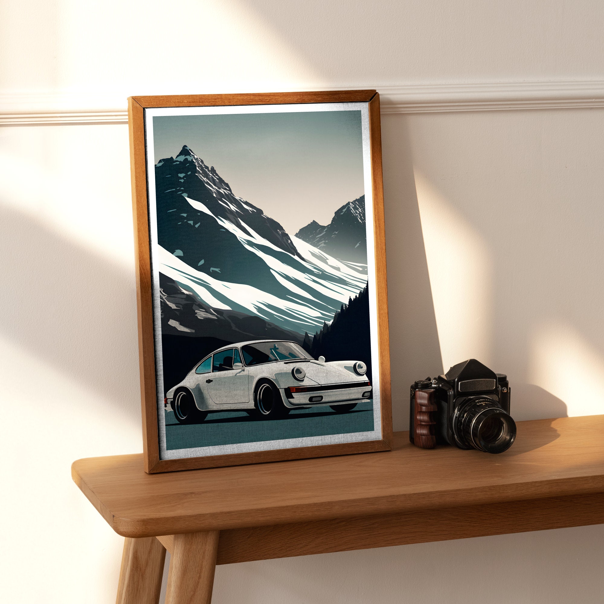 Porsche 911 Poster | Porsche Print | Travel Poster Art | Car Art ...