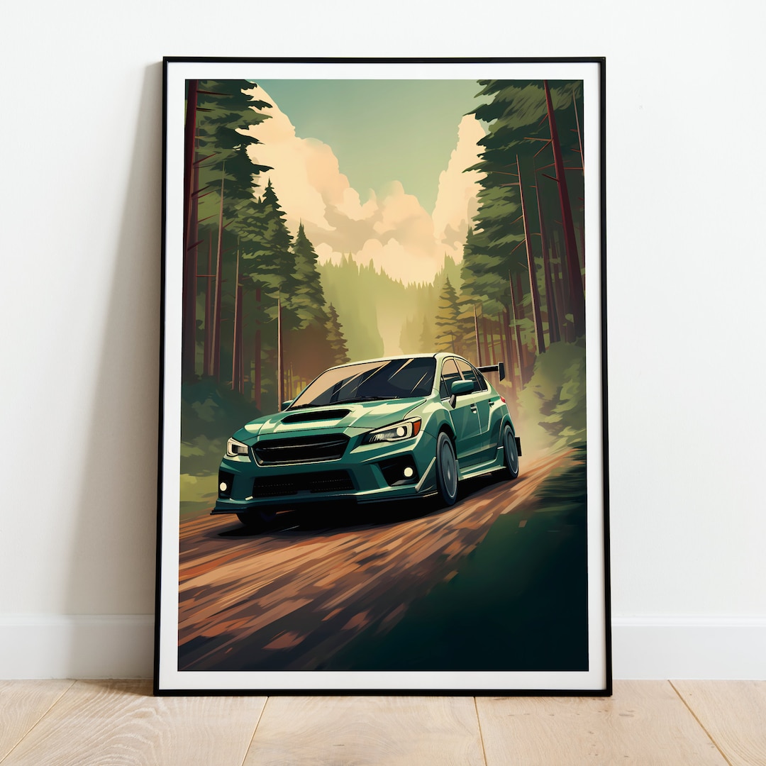 Subaru WRX Poster Subaru WRX Car Print Subaru Car Gift Father's Day Car Wall Art - Etsy