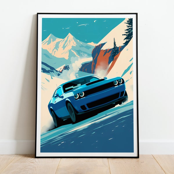 Dodge Challenger Demon Poster - Etsy