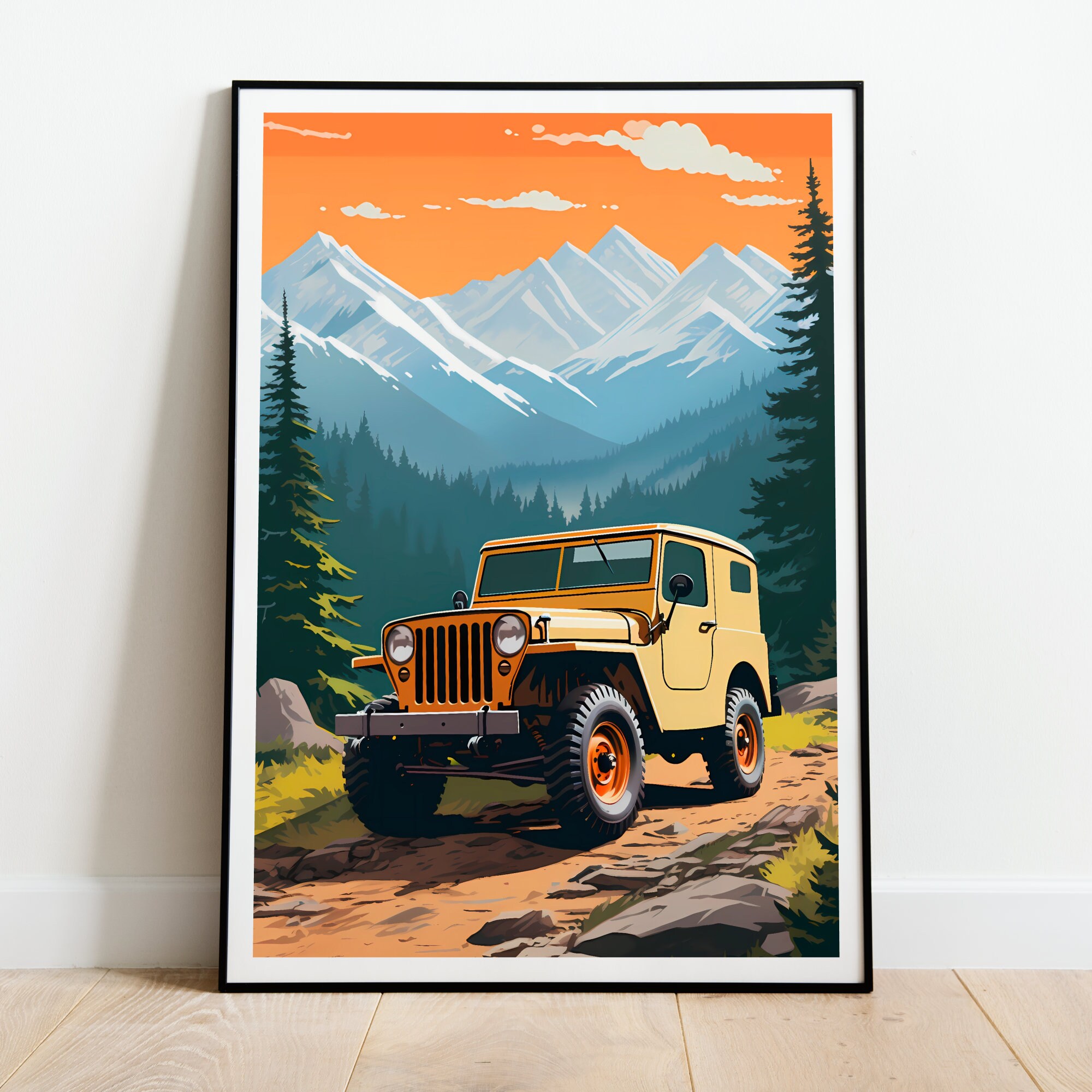 Willys Jeep Poster Willys Jeep Car Print Willys Jeep Car Gift - Etsy