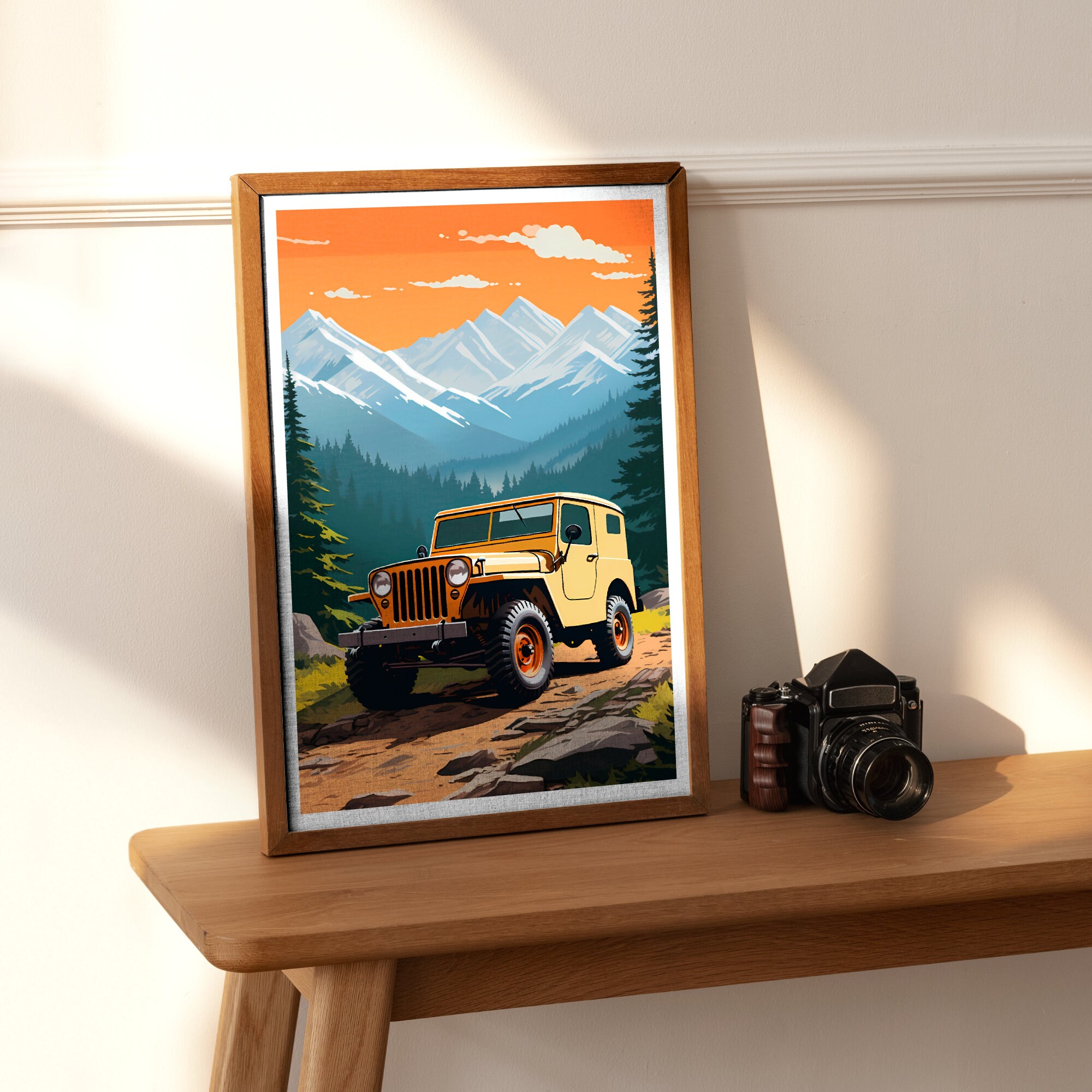 Willys Jeep Poster Willys Jeep Car Print Willys Jeep Car Gift - Etsy