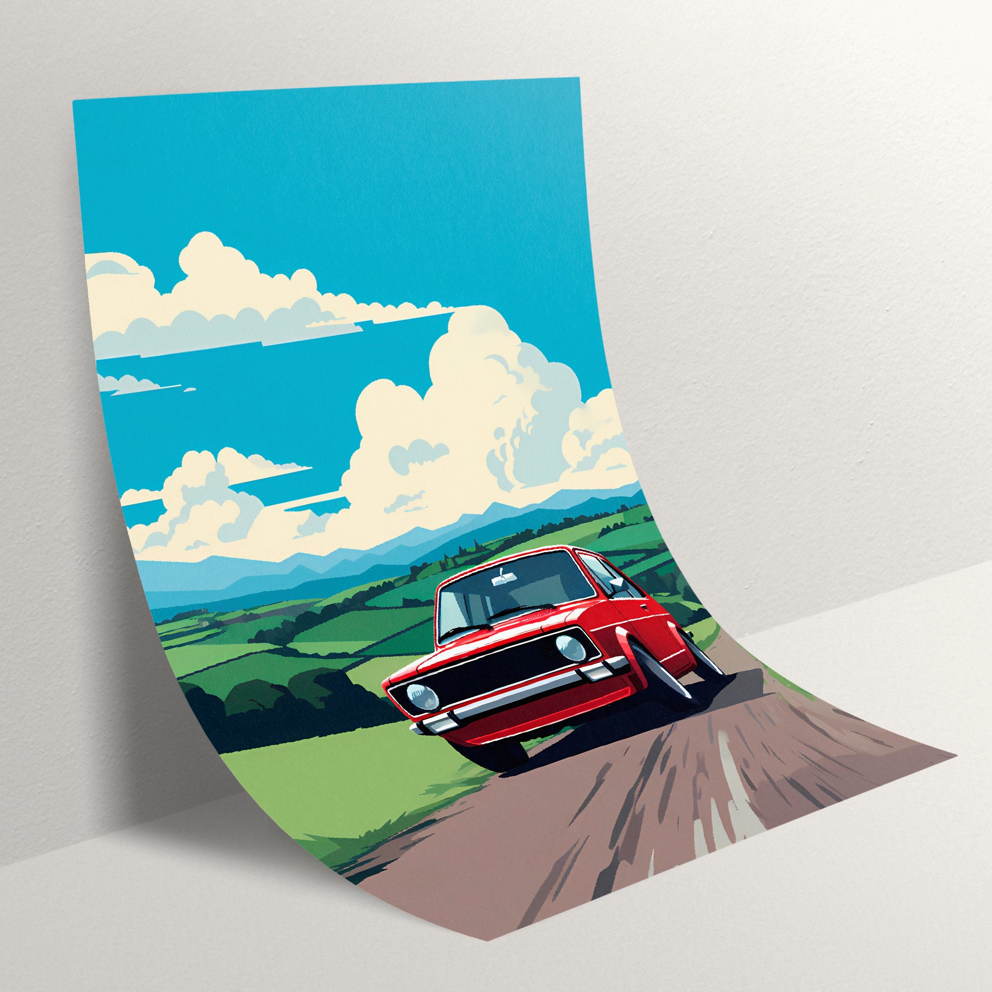 Volkswagen Golf GTI Poster Volkswagen Golf GTI Car Print - Etsy