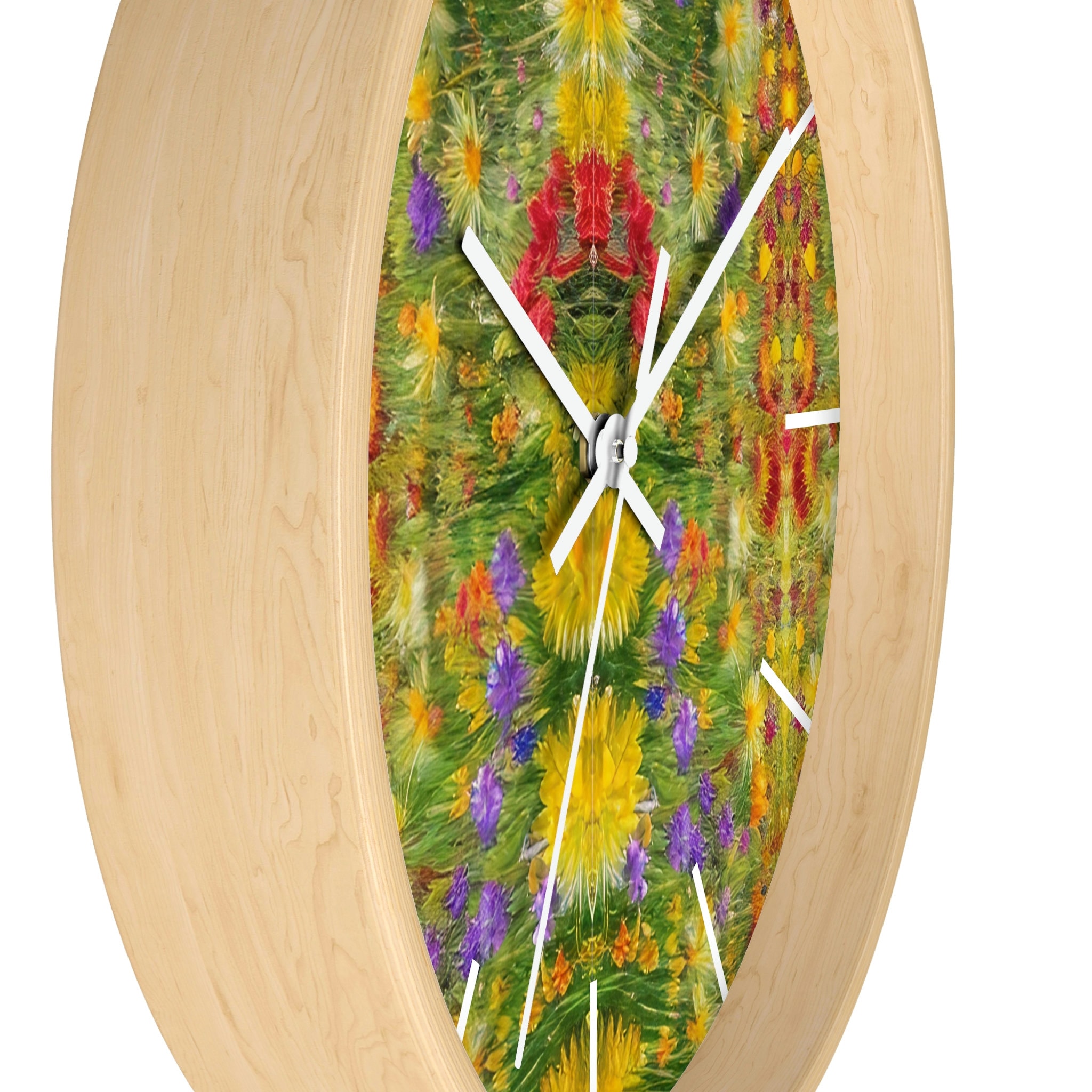 Wildflower Wall Clock - Etsy