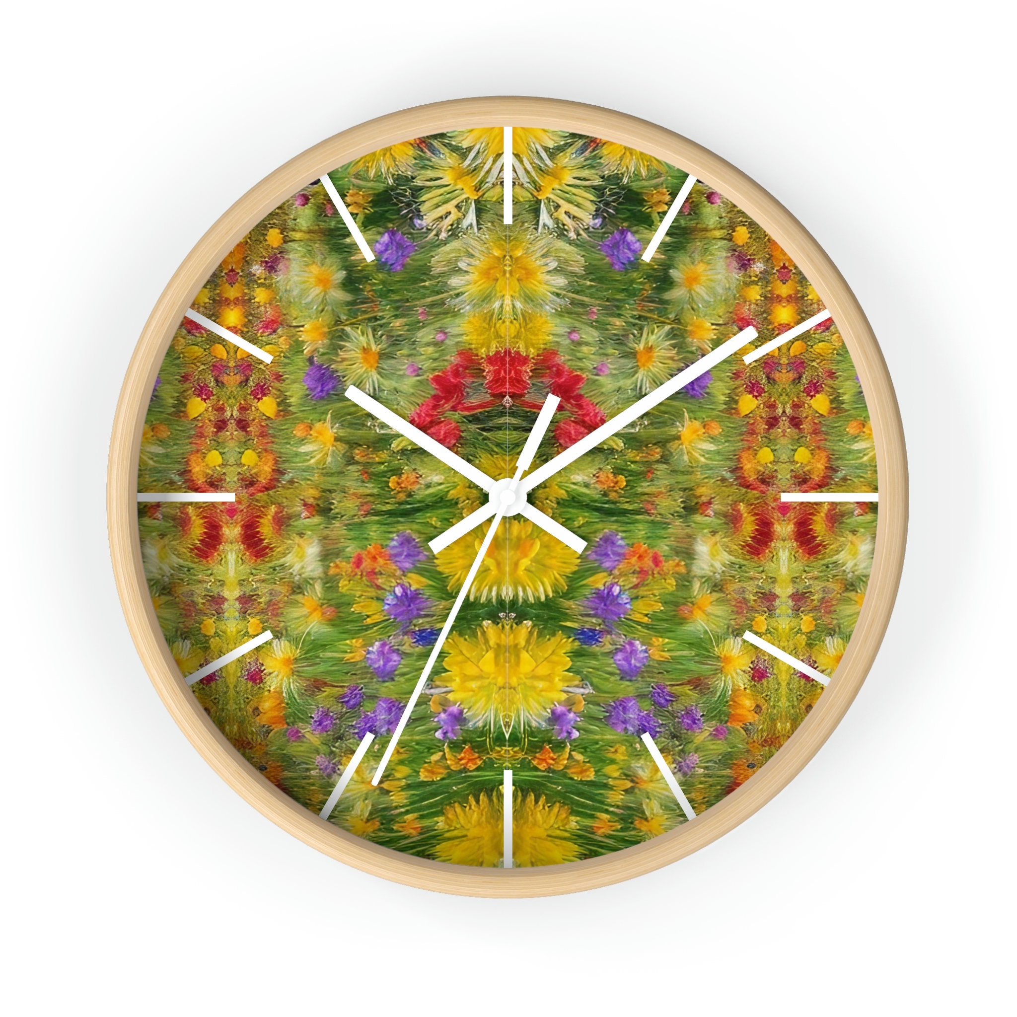 Wildflower Wall Clock - Etsy