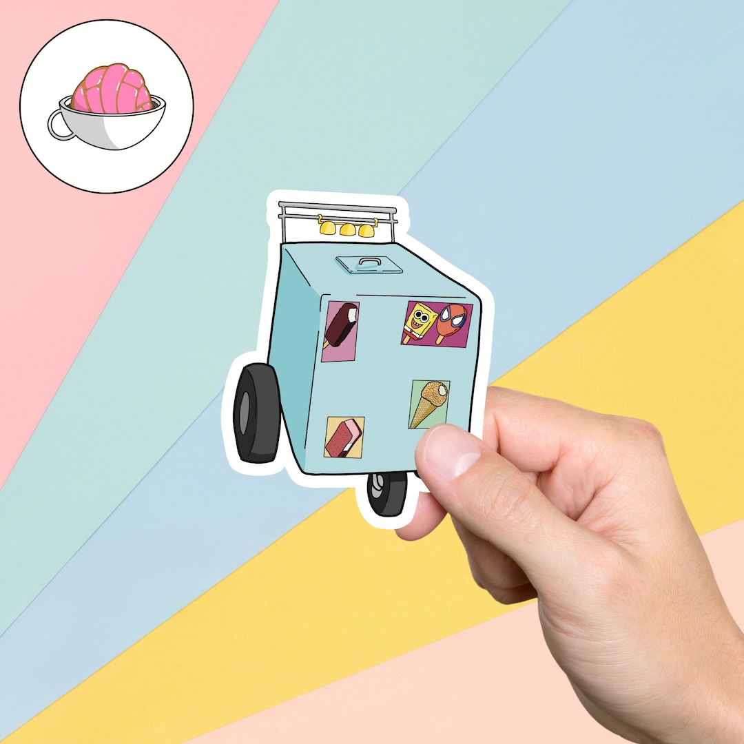 El Paletero Man Cart Sticker,paleta Sticker,mexican Ice Cream Sticker ...
