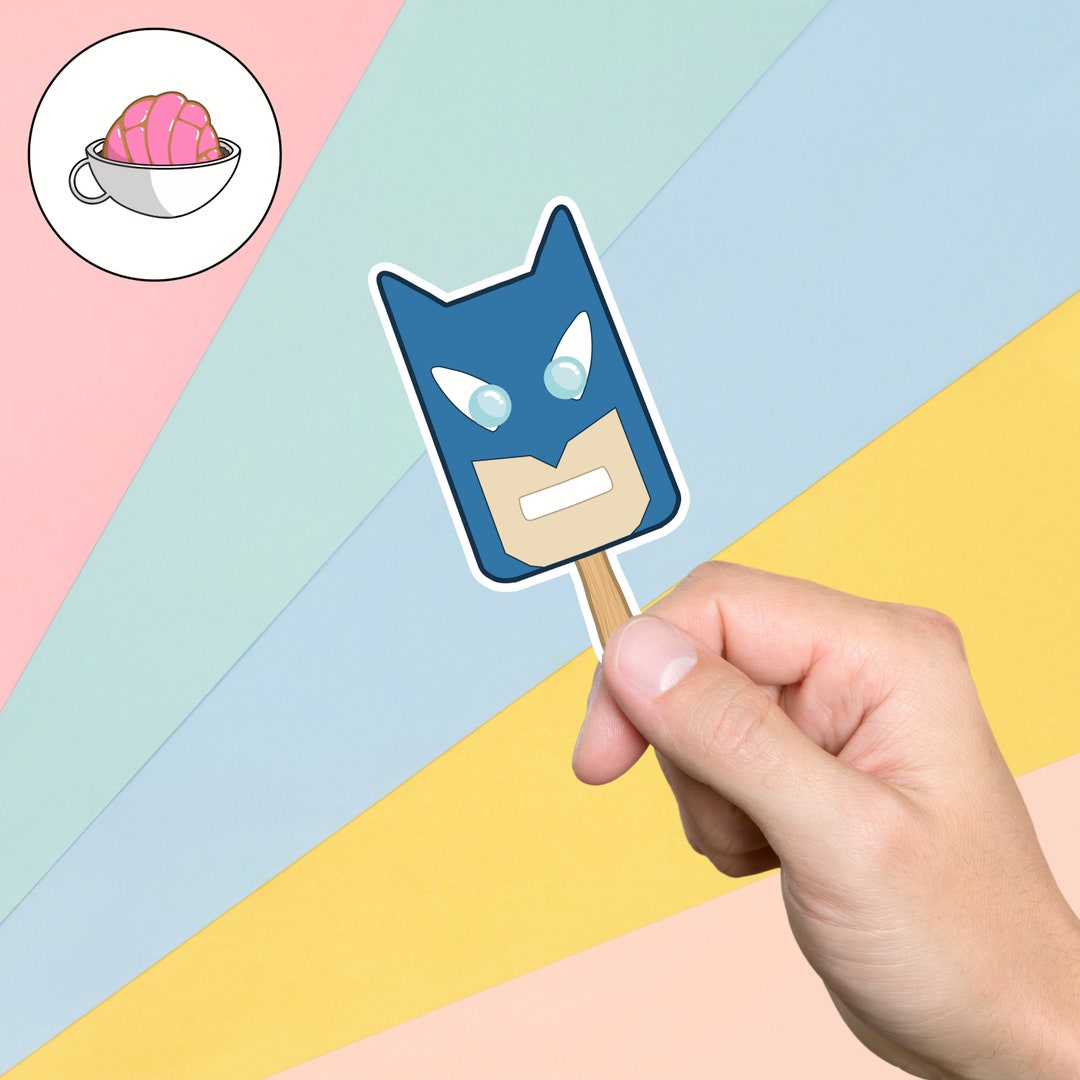 Batman Paleta Stickerbatman Stickerbatman Giftmexican Candy - Etsy