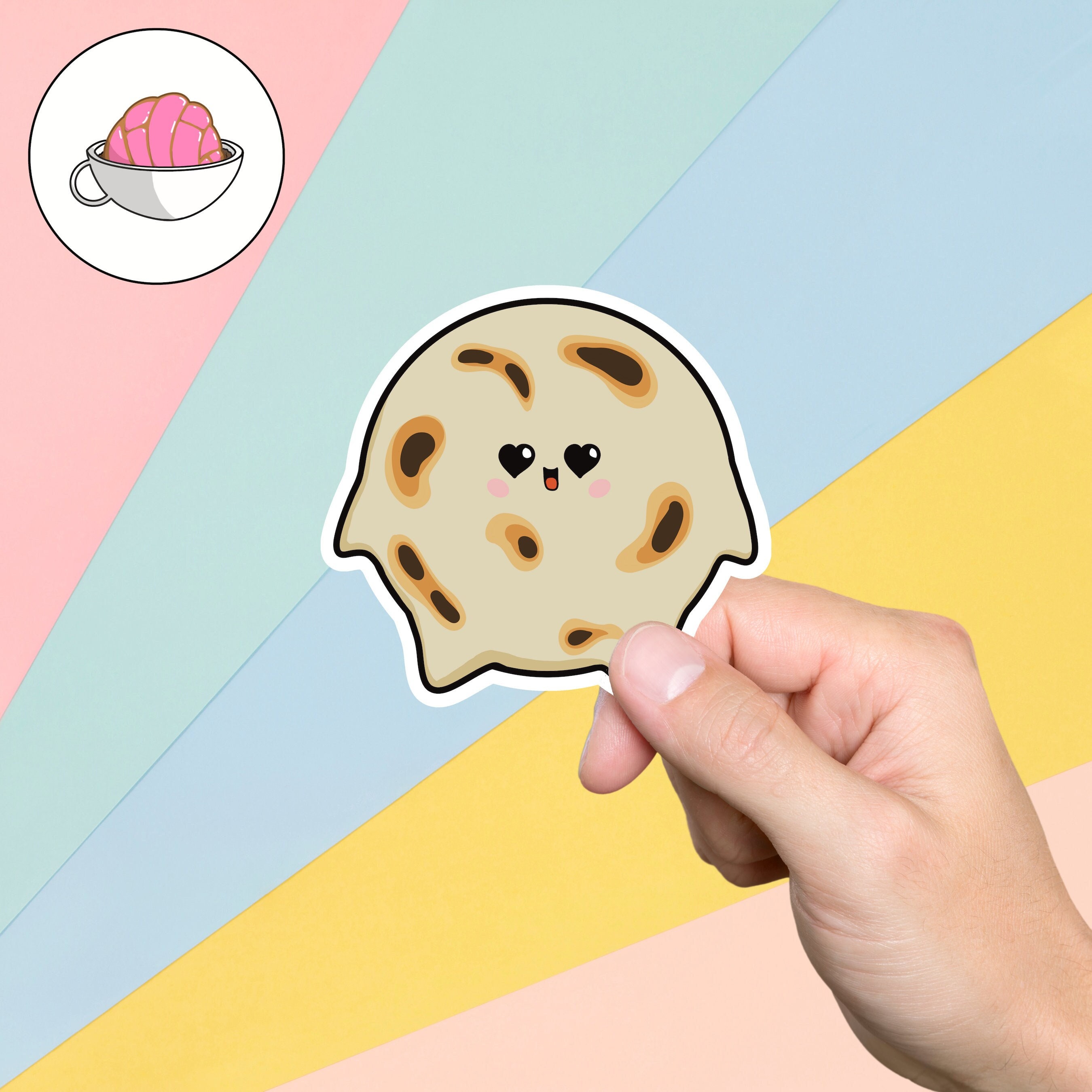 Cute Kawaii Pupusa Sticker Heart Eye Salvadoran Food Sticker Hispanic ...