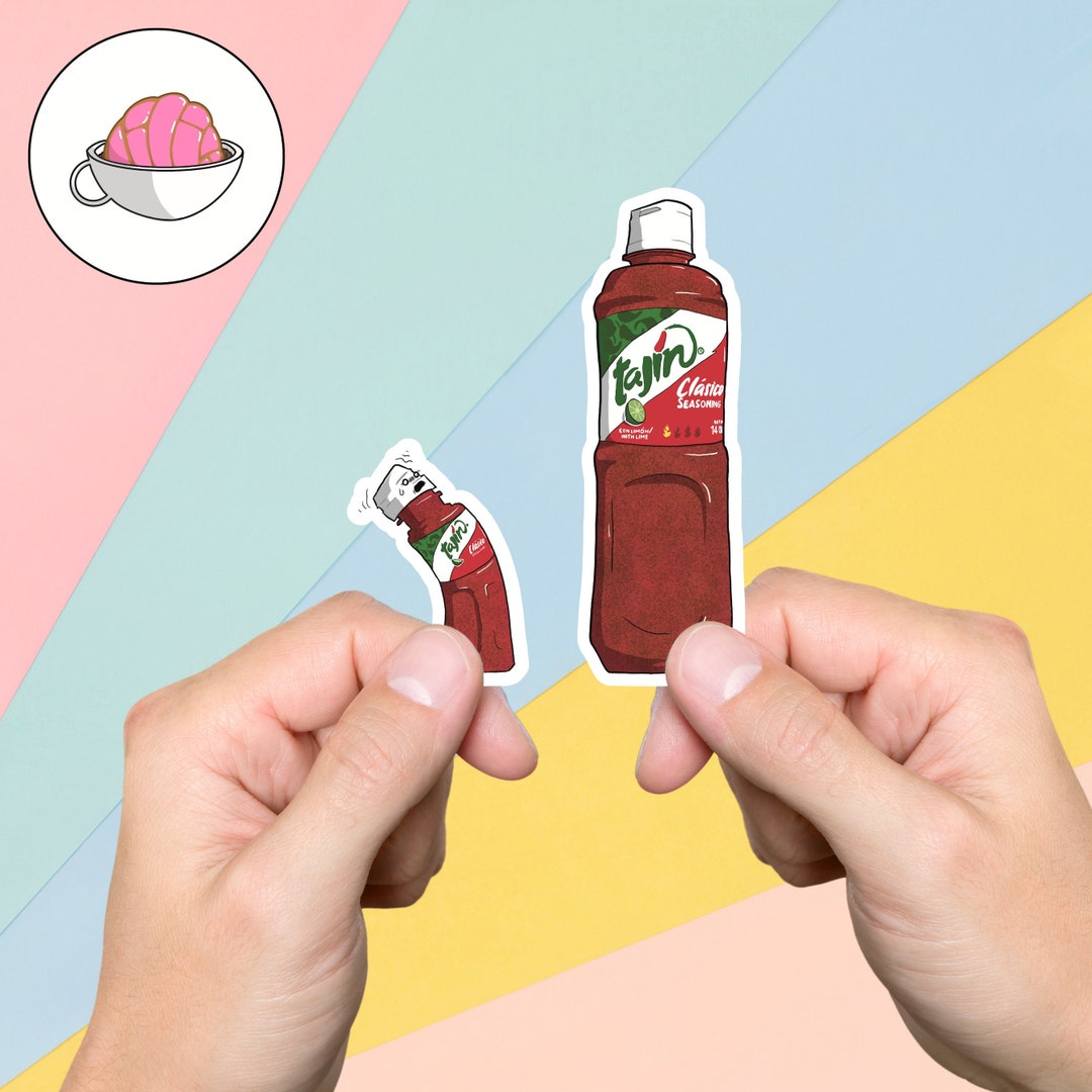 Terrified Tajin Sticker Pack,tajin Stickers,mexican Candy Sticker,funny ...