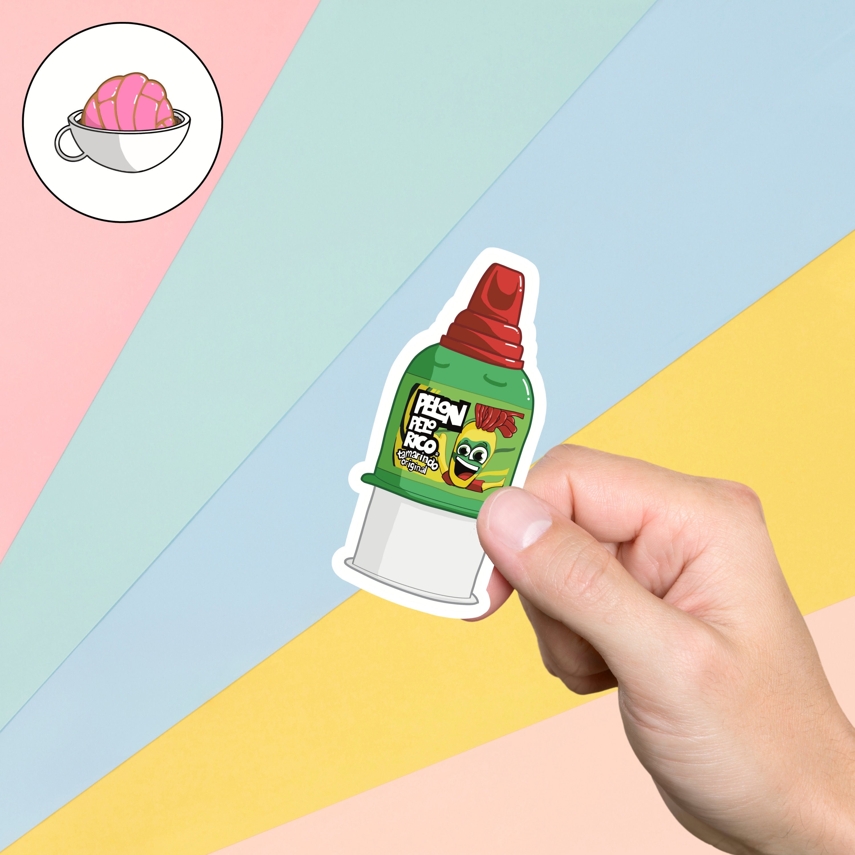 Pelon Pelo Rico Sticker,mexico Sticker,mexican Candy Stickers,mexican ...